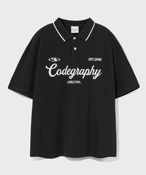 C.GRAPHY Collar SHORT SLEEVE T-Shirt（Tシャツ/カットソー）｜codegraphy（コードグラフィー）のファッション通販 - ZOZOTOWN