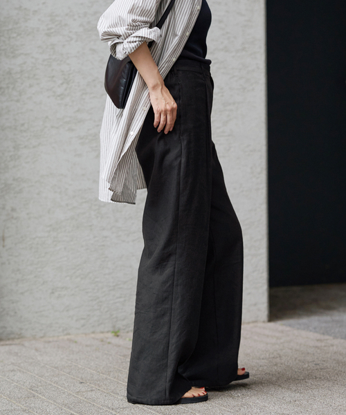 FRAMeWORK（フレームワーク）の「≪追加≫リネンMIXストレートパンツ（その他パンツ）」 - WEAR