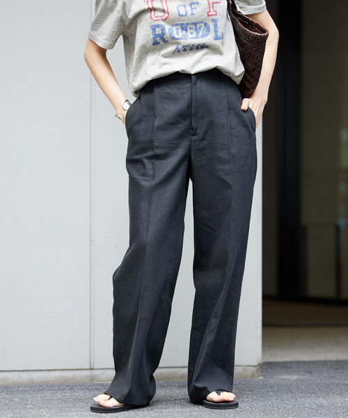 FRAMeWORK（フレームワーク）の「≪追加≫リネンMIXストレートパンツ（その他パンツ）」 - WEAR