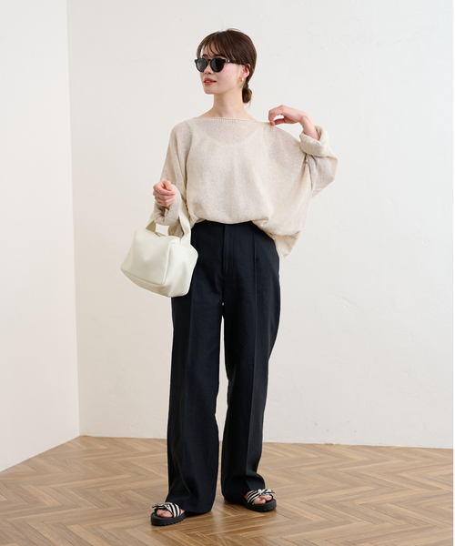 FRAMeWORK（フレームワーク）の「≪追加≫リネンMIXストレートパンツ（その他パンツ）」 - WEAR