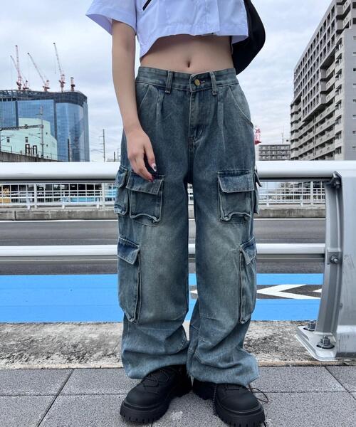 Figments（フィグメンツ）の「マルチカーゴデニムパンツ（デニムパンツ）」 - WEAR