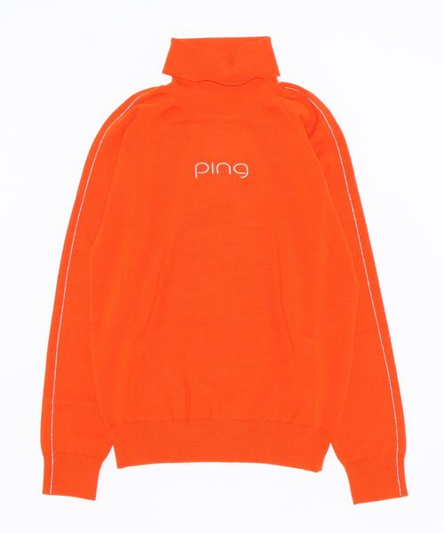 PING（ピン）の「【PING APPAREL】タートルニットロゴラメジャガード＜NATIVE＞ (LADIES)（ニット/セーター）」 - WEAR