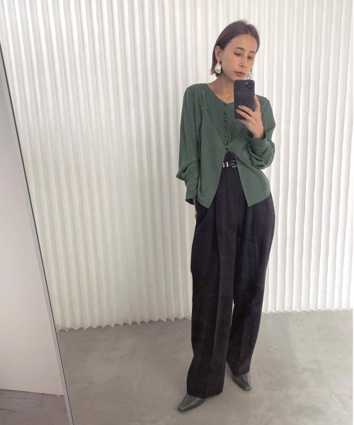 AMERI（アメリ）の「BUSTIER LAYERED SHIRT（シャツ/ブラウス）」 - WEAR