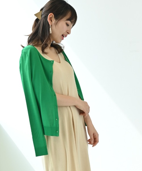 INTERPLANET（インタープラネット）の「【接触冷感・UV】クルーカーディガン（カーディガン/ボレロ）」 - WEAR