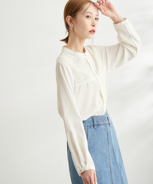 ROPE' PICNIC（ロペピクニック）の「【emur/エミュール】コードレースヨークブラウス（シャツ/ブラウス）」 - WEAR