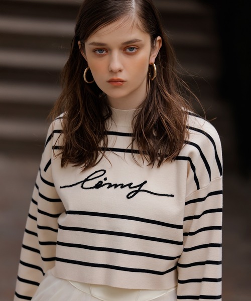 eimy istoire（エイミーイストワール）の「eimyクラシックボーダーニットトップス（ニット/セーター）」 - WEAR