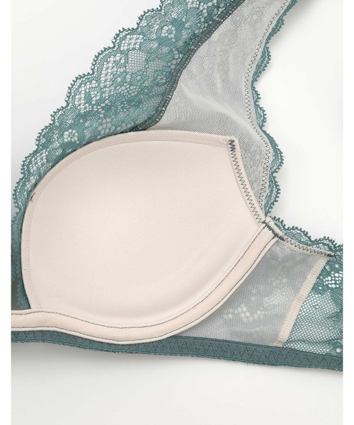 AMPHI（アンフィ）の「W'BASIC/シンプル×総レースブラレット ワークタイプ(ノンワイヤーブラジャー)B-Ccup（ブラジャー）」 - WEAR