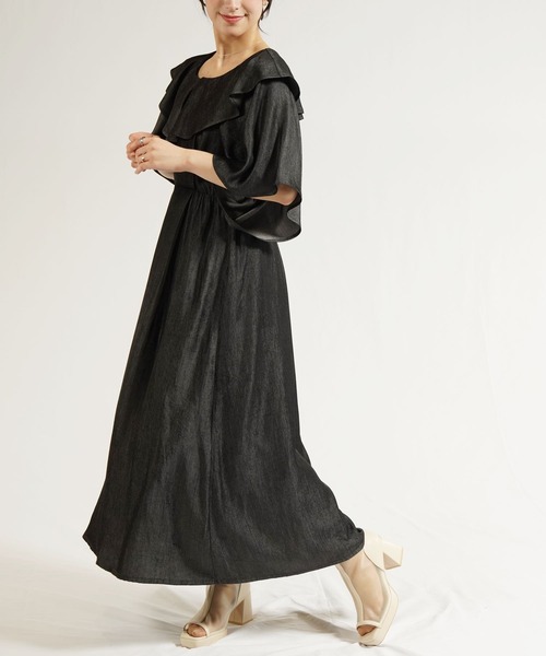 Heather（ヘザー）の「骨格ナチュラル/襟フリルワンピース 198193（ワンピース）」 - WEAR