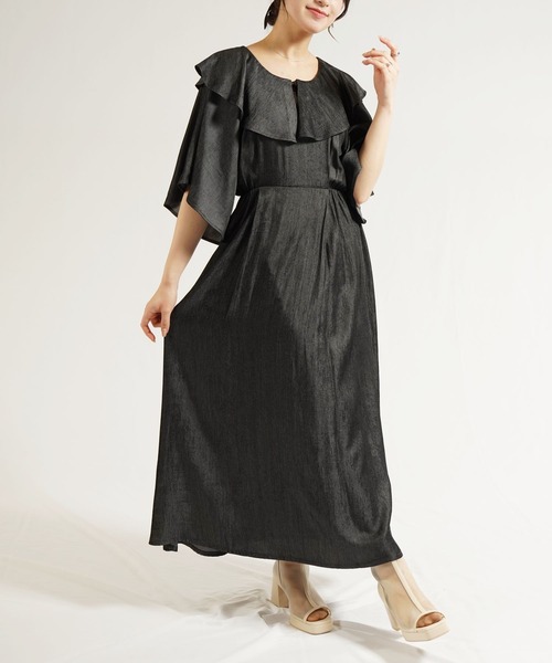 Heather（ヘザー）の「骨格ナチュラル/襟フリルワンピース 198193（ワンピース）」 - WEAR