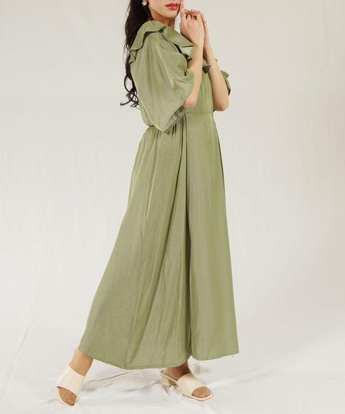 Heather（ヘザー）の「骨格ナチュラル/襟フリルワンピース 198193（ワンピース）」 - WEAR