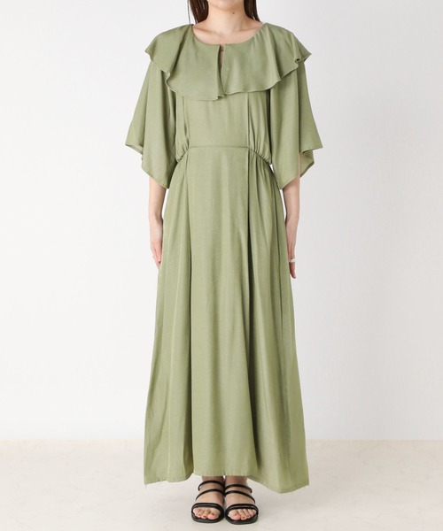 Heather（ヘザー）の「骨格ナチュラル/襟フリルワンピース 198193（ワンピース）」 - WEAR