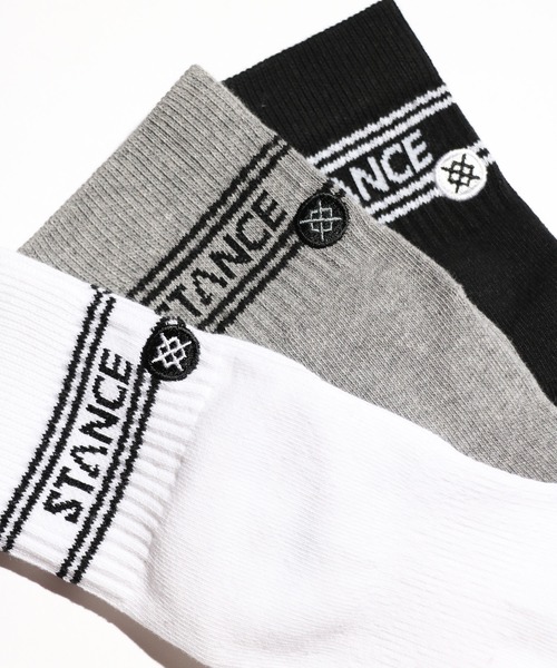 STANCE（スタンス）の「STANCE/スタンス BASIC QUARTER 3 PACK（ソックス/靴下）」 - WEAR