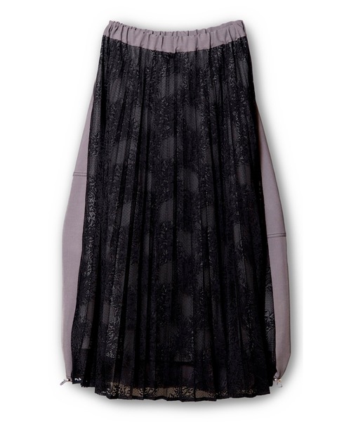 セール】レースプリーツ切替スカート（スカート）｜OSMOSIS