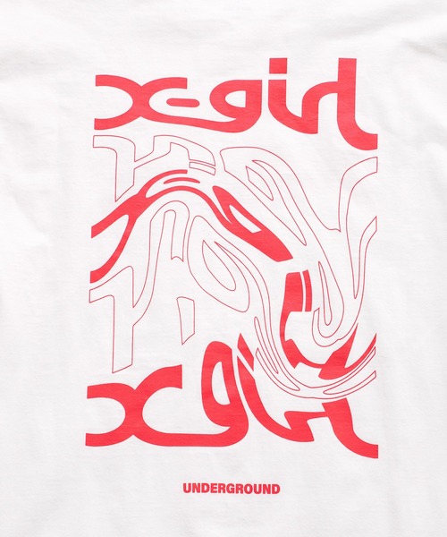 X-girl（エックスガール）の「DISTORTED LOGO L/S TEE（Tシャツ/カットソー）」 - WEAR