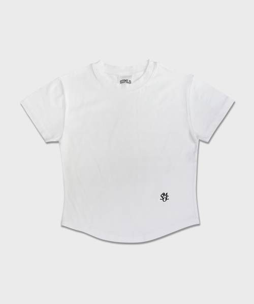 5OML（オーオーエムエル）の「ロゴ刺繍クロップTシャツ（4カラー）（Tシャツ/カットソー）」 - WEAR
