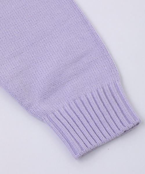 X-girl（エックスガール）の「SPRING MILLS LOGO KNIT TOP（ニット/セーター）」 - WEAR