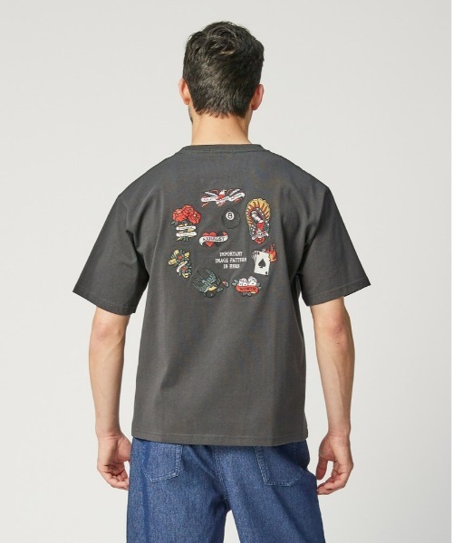 BACK NUMBER（バックナンバー）の「【BACK NUMBER】刺繍プリント半袖Tシャツ（Tシャツ/カットソー）」 - WEAR