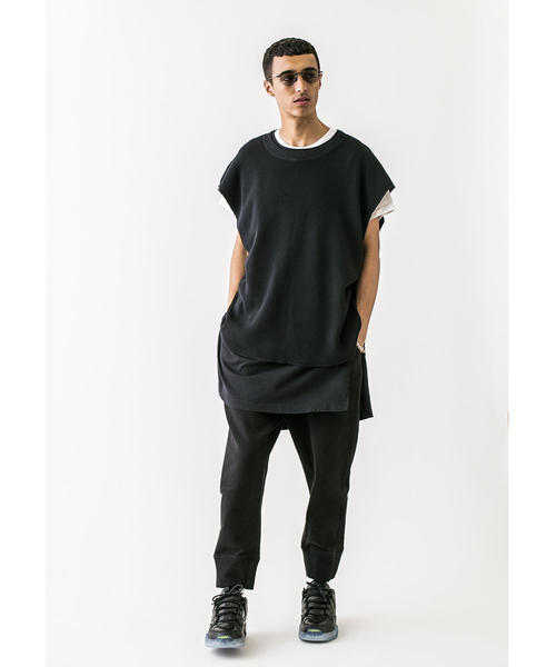 CALUX（キャラクス）の「＜CALUX × monkey time＞ WAFFLE MASCLE SLEEVE/ノースリーブ（Tシャツ ...