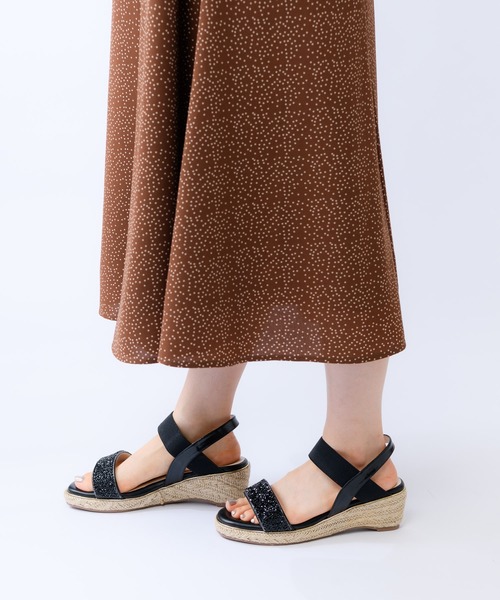 Rewde（ルゥデ）の「ﾋﾞｼﾞｭｰﾓﾁｰﾌﾍﾞﾙﾄｺﾝﾋﾞｻﾝﾀﾞﾙ（0R18-SA07）（サンダル）」 - WEAR