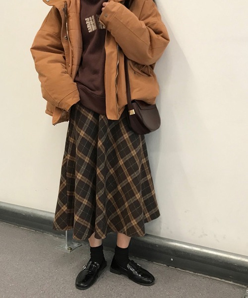 Leja（レジャ）の「【ELCY】チェックロングスカート（スカート）」 - WEAR