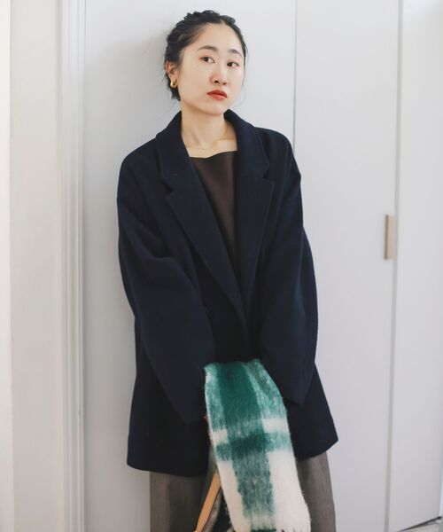 セール】ウールオーバーチェスターハーフコート（チェスターコート