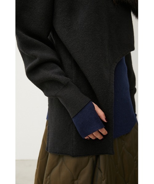 AZUL by moussy（アズールバイマウジー）の「(PLUS) IRREGULAR HEM SET KNIT/イレギ ...