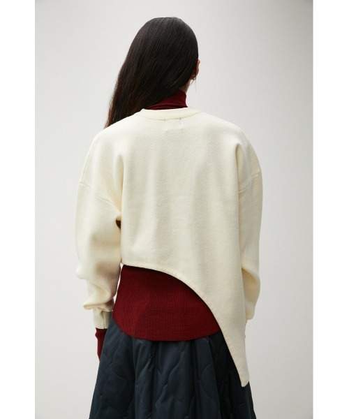 AZUL by moussy（アズールバイマウジー）の「(PLUS) IRREGULAR HEM SET KNIT/イレギ ...