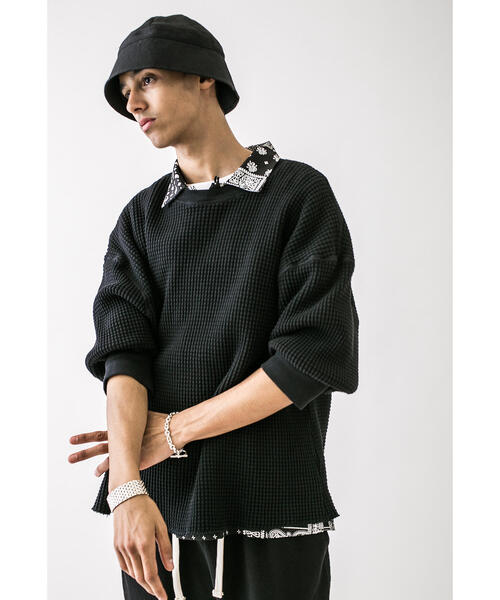 CALUX（キャラクス）の「＜CALUX × monkey time＞ HEAVY WAFFLE HALF SLEEVE TEE/サーマル（T ...