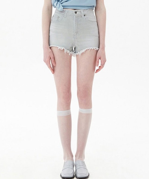 KIRSH（キルシー）の「KIRSH FRINGE DENIM SHORT PANTS KH/フリンジデニムショートパンツ（デニムパンツ ...