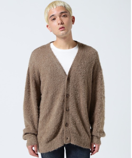 LUSOR（ルーソル）の「LUSOR（ルーソル）Feather Mole Yarn CD フェザーモールヤーンカーディガン（カーディガン ...