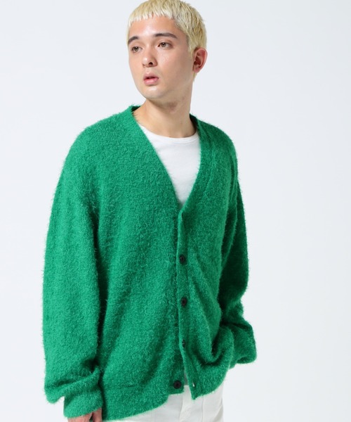 LUSOR（ルーソル）の「LUSOR（ルーソル）Feather Mole Yarn CD フェザーモールヤーンカーディガン（カーディガン ...