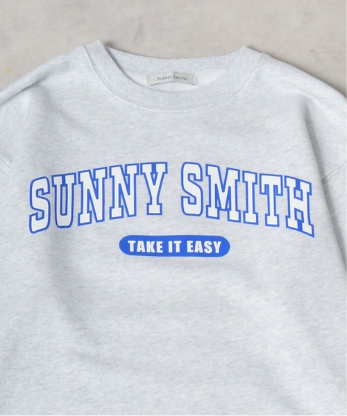Sunny Smith（サニースミス）の「【SUNNY SMITH】12.7オンス ヘビーウェイトカレッジ風アーチロゴ裏毛トレーナー ...