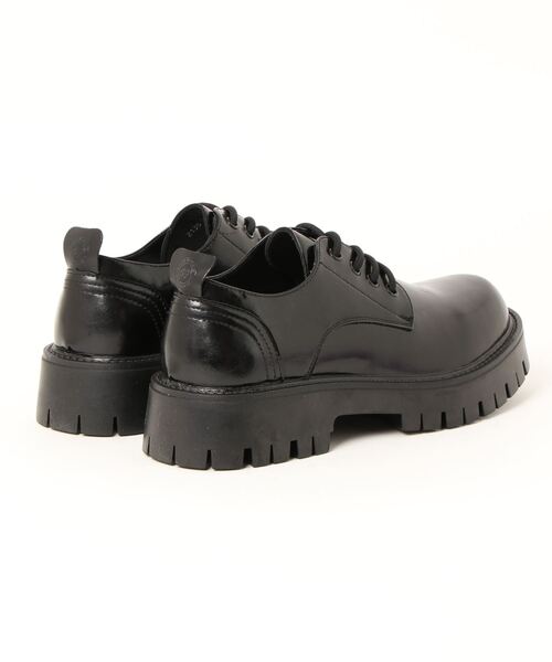 【セール】【OKUOKU 0909】フェイクレザー 厚底 レースアップシューズ oku-shoes-671018890415-75（ドレス ...