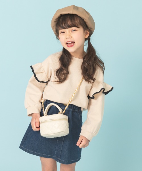 URBAN CHERRY（アーバンチェリー）の「肩フリルパイピングデザインバイカラープルオーバー（Tシャツ/カットソー）」 - WEAR