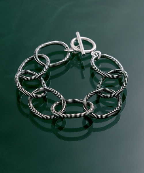【YArKA/ヤーカ】narrow coil oval parts bracelet [bnel] / コイルパーツブレスレット（ブレスレット ...