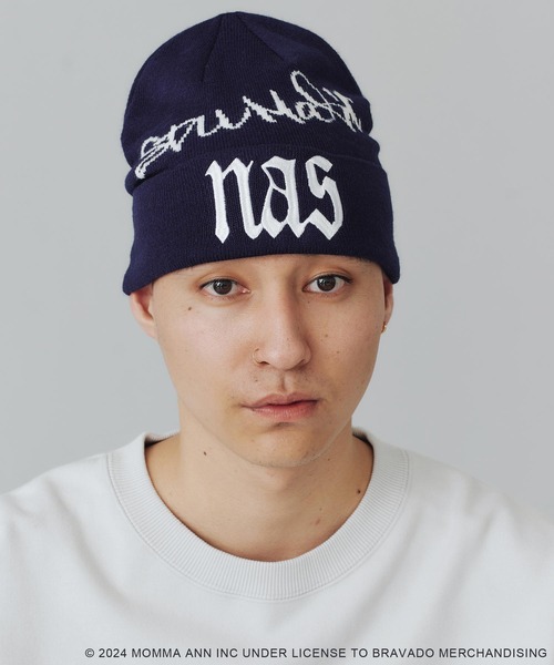 XLARGE（エクストララージ）の「XLARGE x NAS BEANIE（ニットキャップ/ビーニー）」 - WEAR