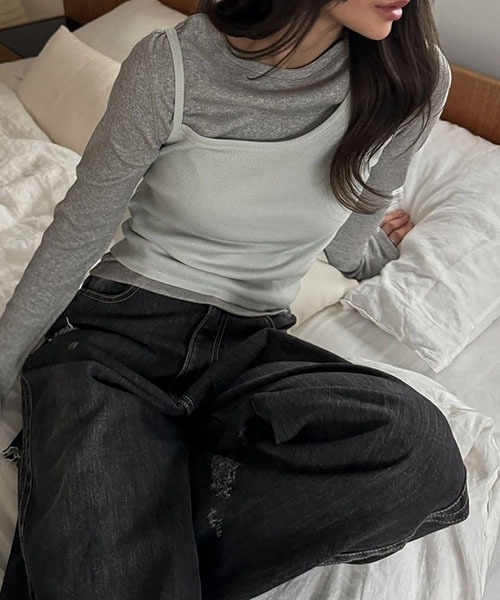 WILLFULLY（ウィルフリー）の「decoration stitch rib long T（Tシャツ/カットソー）」 - WEAR