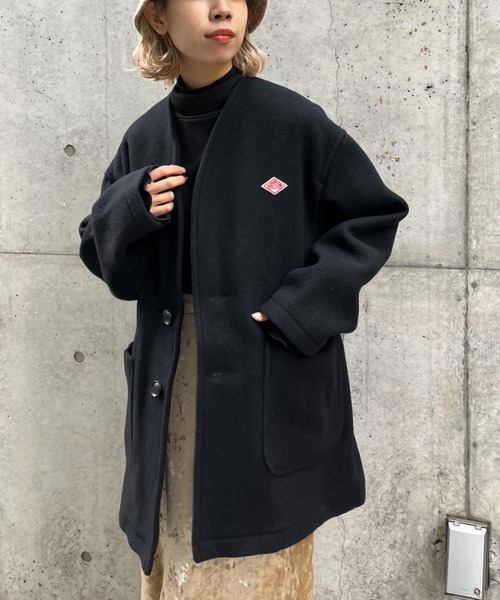 DANTON（ダントン）の「【DANTON/ダントン】COLLARLESS V NECK COAT（ノーカラーコート）」 - WEAR