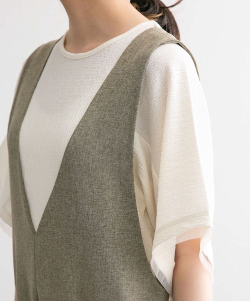 KBF（ケイビーエフ）の「『UR TECH DRYLUXE』バックベルトオールインワン（サロペット/オーバーオール）」 - WEAR