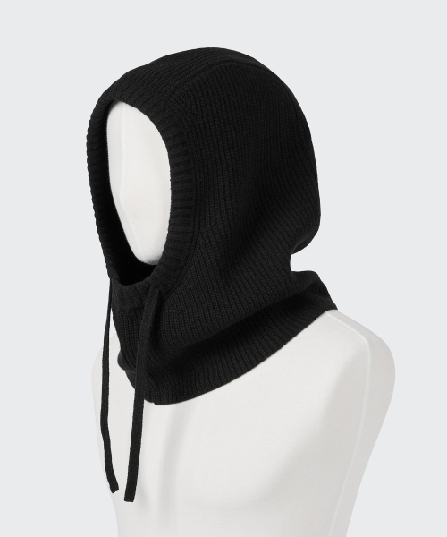 【セール】Lambswool String Knit Balaclava [Black]（ニットキャップ/ビーニー）｜MUSINSA ...
