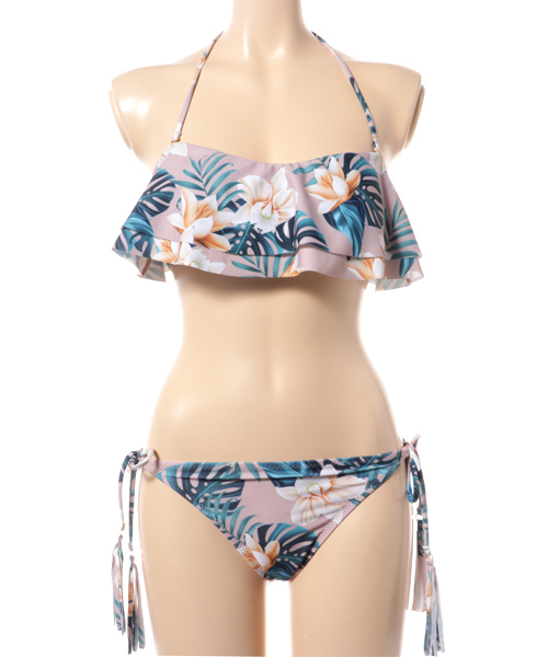 Defilious（デフィリアス）の「Defilious |花柄フレアバンドゥビキニ 水着【9Mサイズ】（水着）」 - WEAR