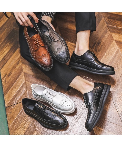 Burner（バーナー）の「【OKUOKU 0909】フェイクレザー ドレスシューズ oku-shoes-623280967136-68 ...
