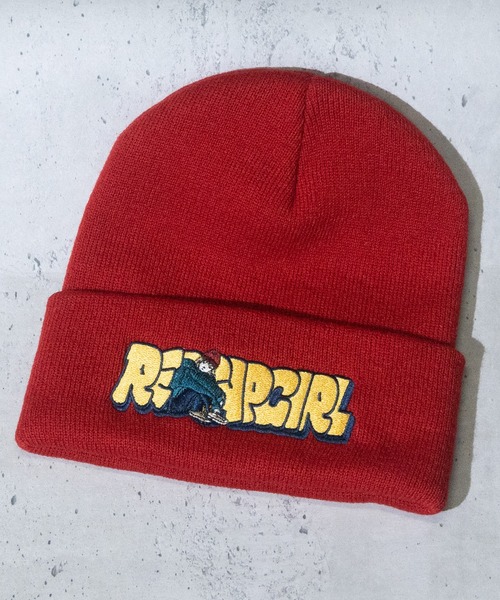 Red Cap Girl（レッドキャプガール）の「【a-r】〔Red Cap Girl/レッドキャップガール〕ロゴ刺繍 ニットキャップ/ビー ...