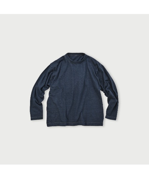 45R（フォーティファイブアール）の「度詰天竺の908オーシャンTシャツ（インディゴ 重）（Tシャツ/カットソー）」 - WEAR