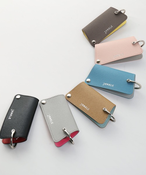 Jamale（ジャマレ）の「[Jamale]牛革レザーバイカラーキーケース 日本製（キーケース/キーアクセサリー）」 - WEAR