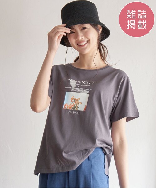 ikka（イッカ）の「ロゴフォトプリントT（Tシャツ/カットソー）」 - WEAR