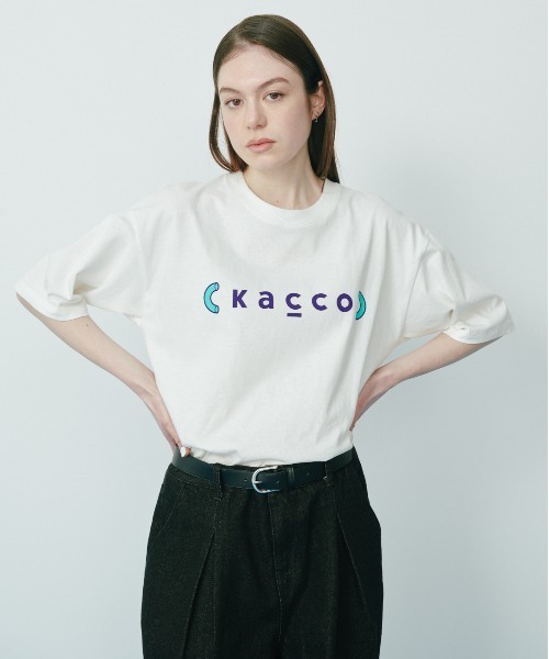 【セール】《ユニセックスアイテム》KACCO ORIGINAL PRINT T-SHIRTS / オリジナルプリントTシャツ B（Tシャツ/カットソー）｜KACCO（カッコ）のファッション通販 ...