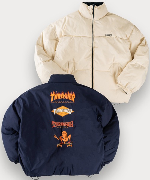 THRASHER（スラッシャー）の「【THRASHER/スラッシャー】コットンライク タイプライター リバーシブル 中綿ジャケット（ダウン ...