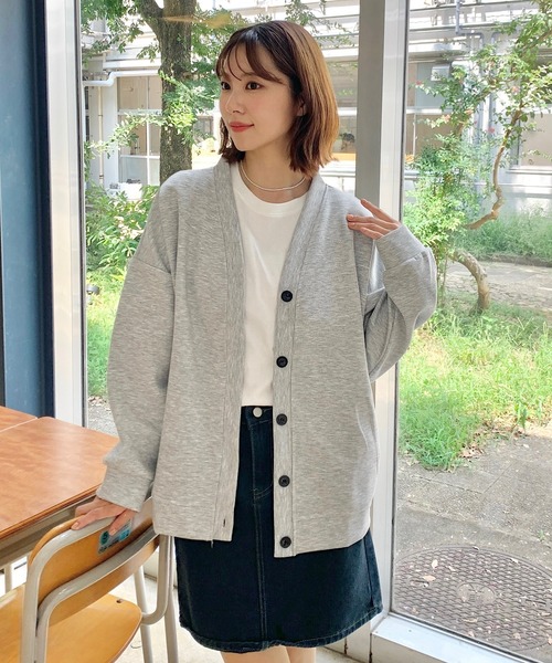 Teem Store（チームストア）の「オーバーサイズVネックカーディガン（カーディガン/ボレロ）」 - WEAR