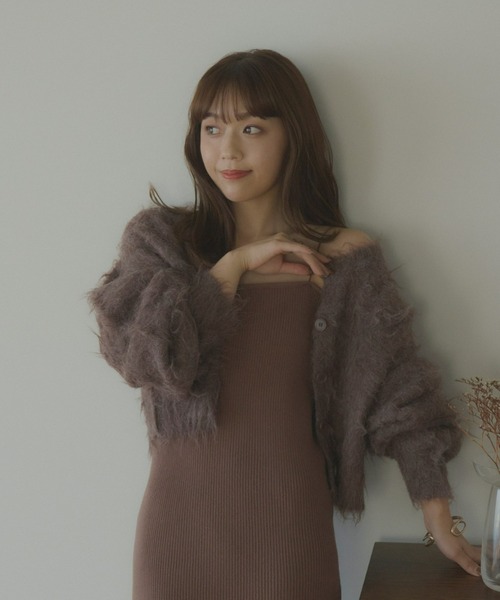 Olu.（オルドット）の「【omayu × Olu.】シャギーショートカーディガン（カーディガン/ボレロ）」 - WEAR
